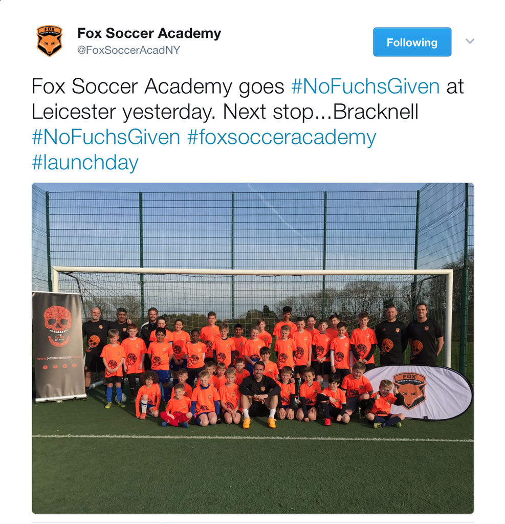 Fox Soccer Academy goes #NoFuchsGiven